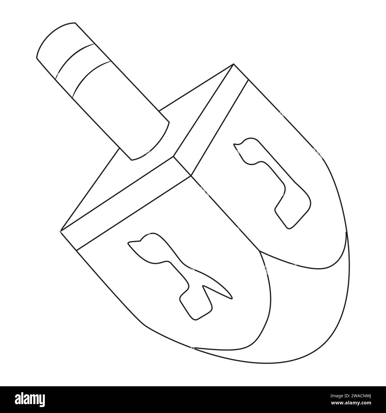 Menorah and dreidels greeting card hi-res stock photography and images ...