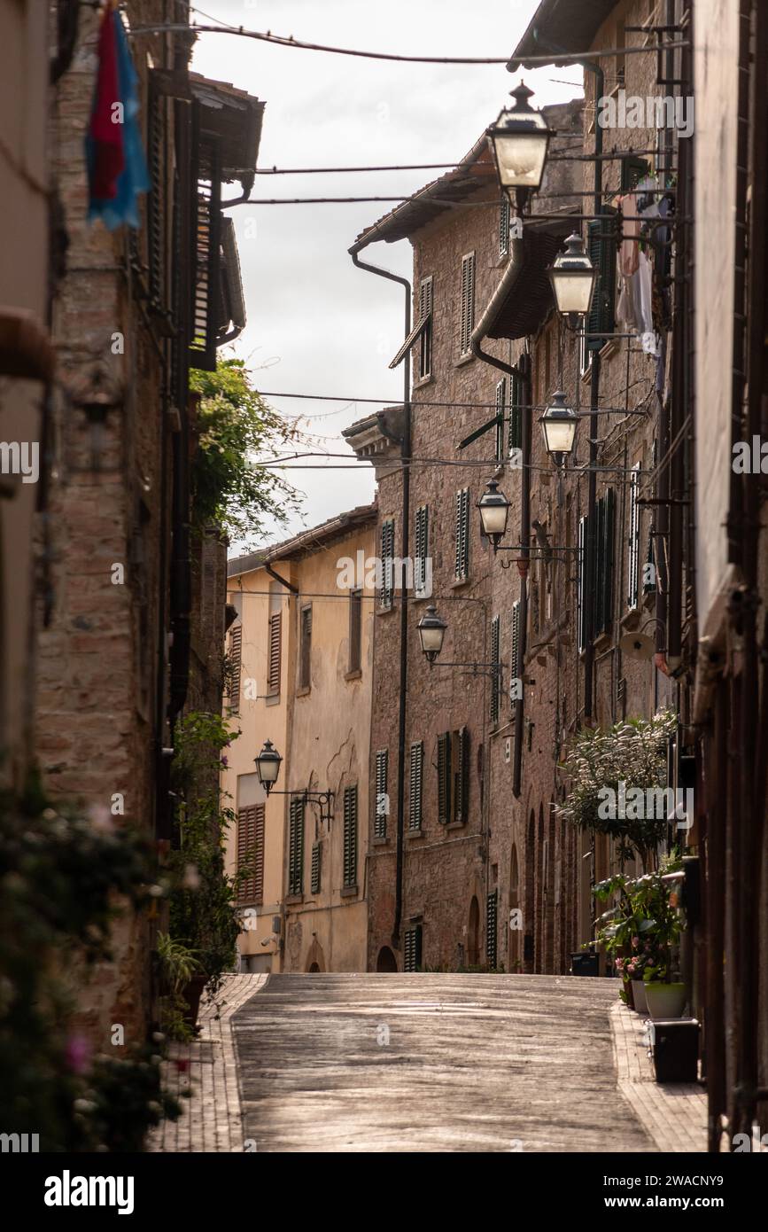 Empty streets in small village hi-res stock photography and images - Alamy