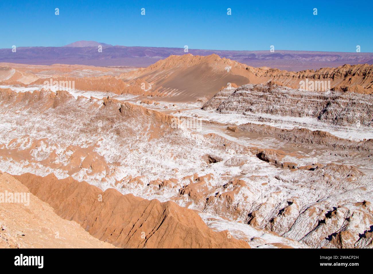 Valley of the Moon landscape, Chile. Chilean panorama. Valle de la Luna ...