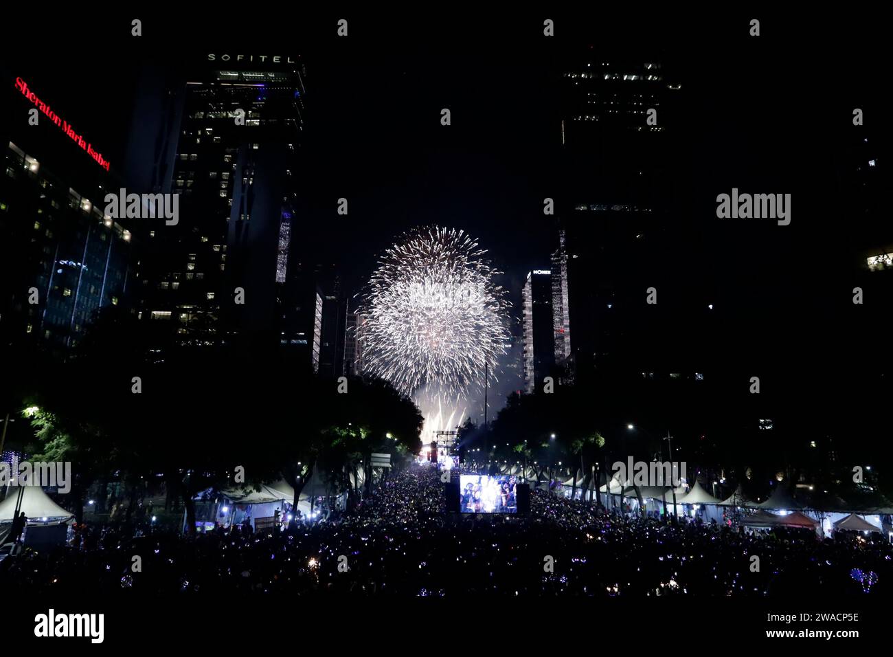 Mexico City, Mexico. 01st Jan, 2024. Thousands of people are saying ...