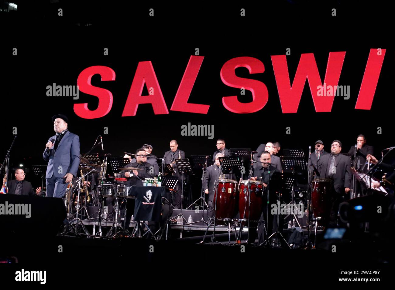 Mexico City, Mexico. 01st Jan, 2024. Panamanian singer-songwriter Ruben ...