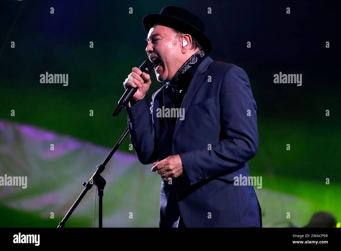 Mexico City, Mexico. 01st Jan, 2024. Panamanian singer-songwriter Ruben ...