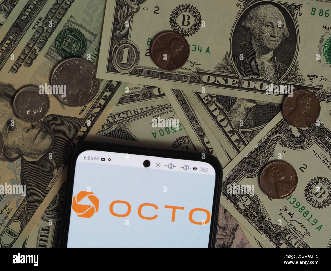 Bavaria, Germany - January 3, 2024: In this photo illustration, a Octo ...