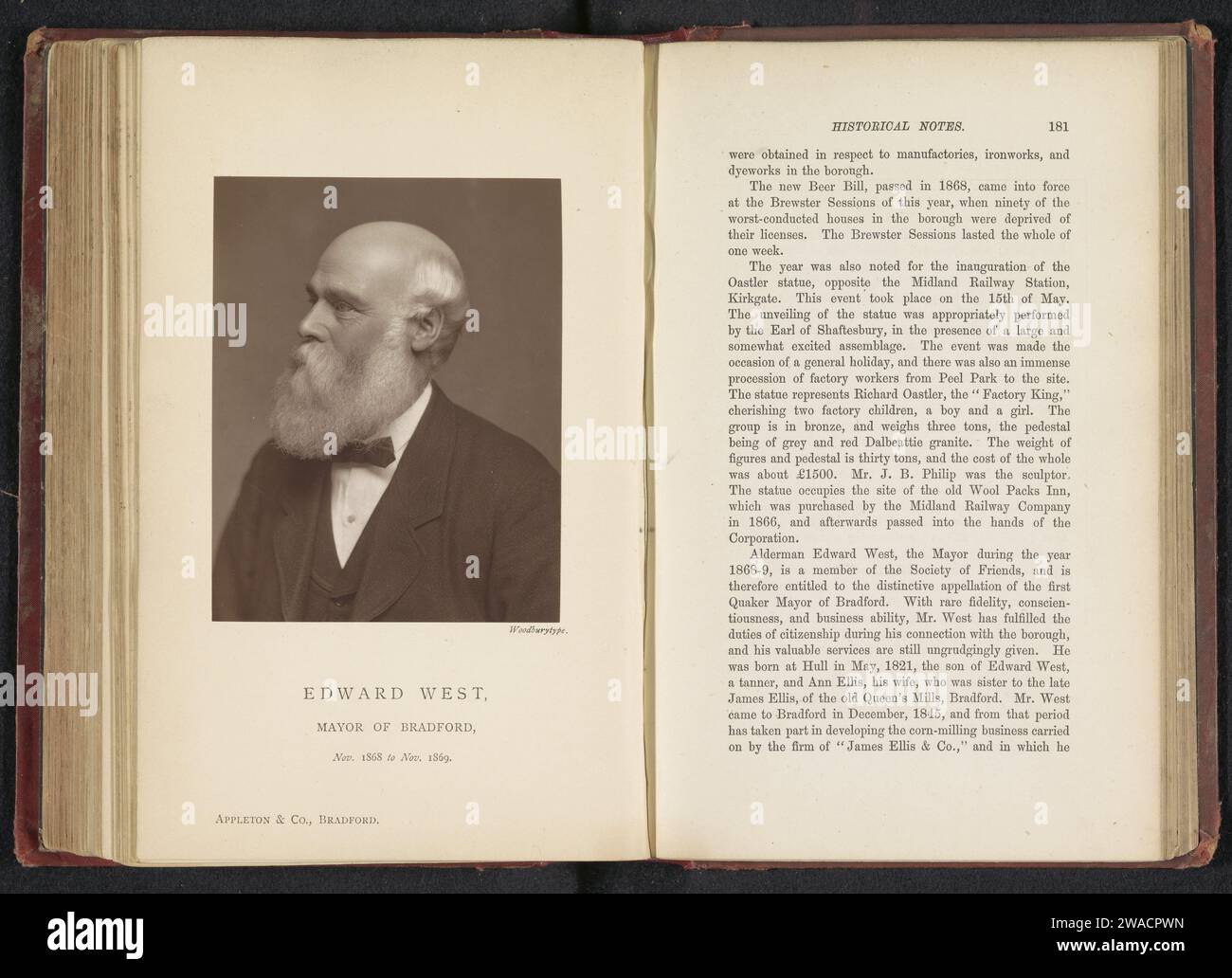 Portret van Edward West, Appleton & Co., c. 1871 - in or before 1881 ...