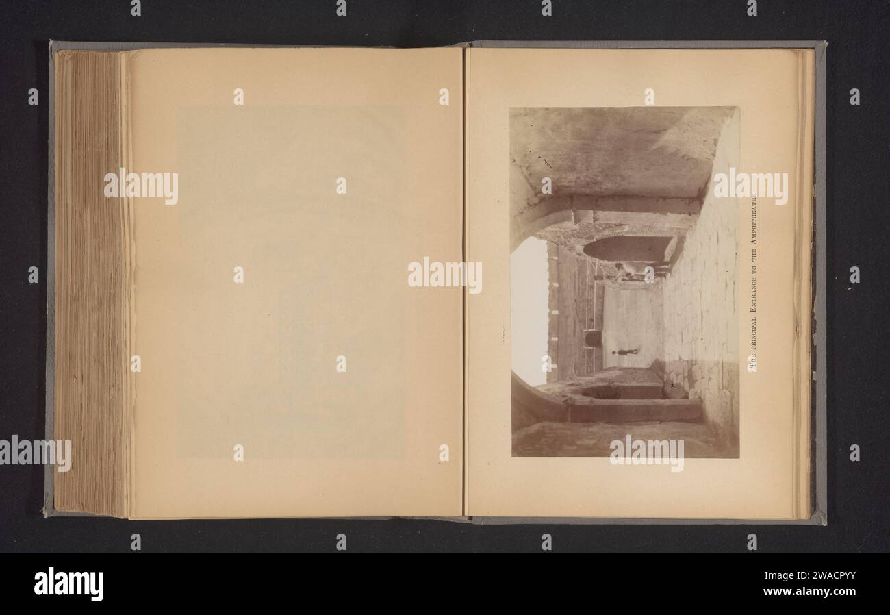 View of the main entrance of the amphitheater, Anonymous, c. 1890 - in ...
