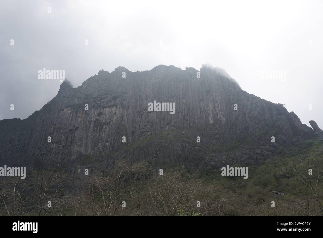 The beautiful scenery of mount kelud in Kediri, East Java, Indonesia ...