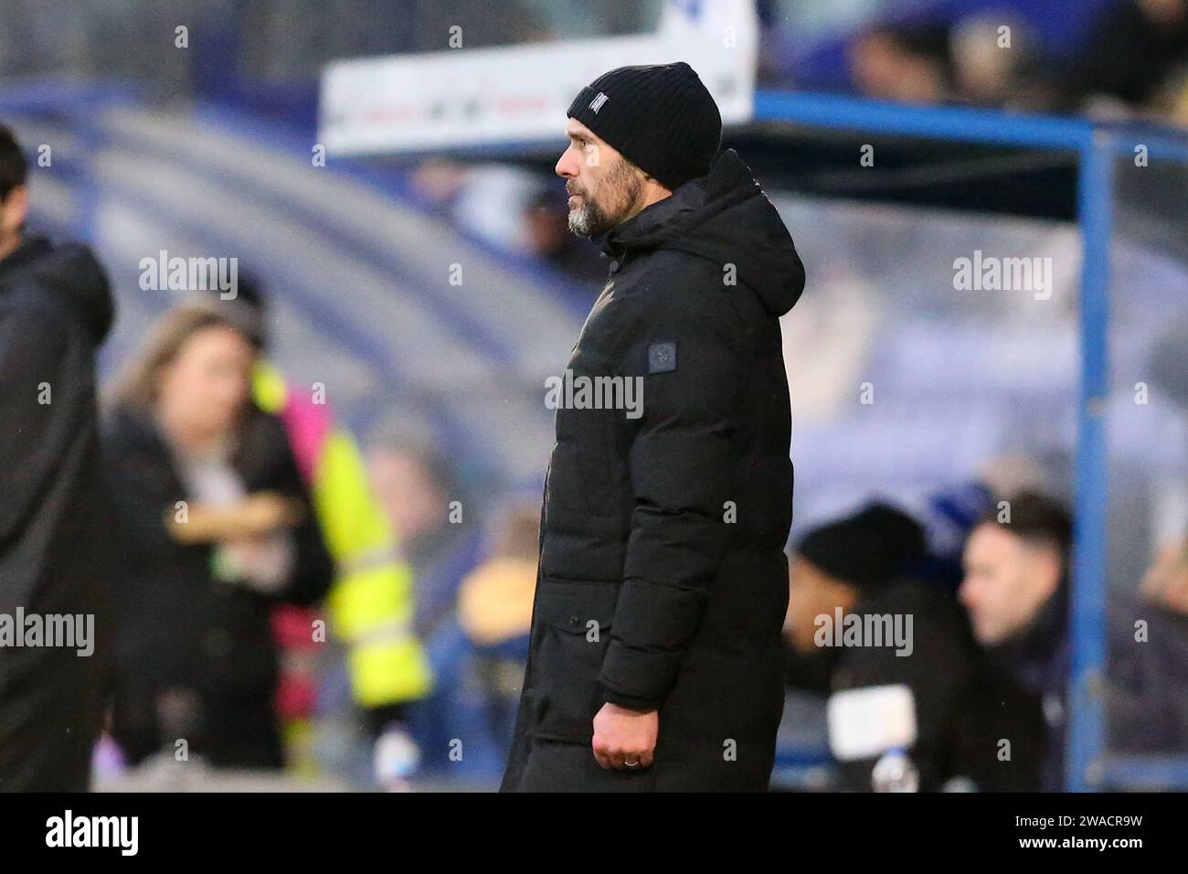 Birkenhead, UK. 01st Jan, 2024. Luke Williams, the the Notts County ...