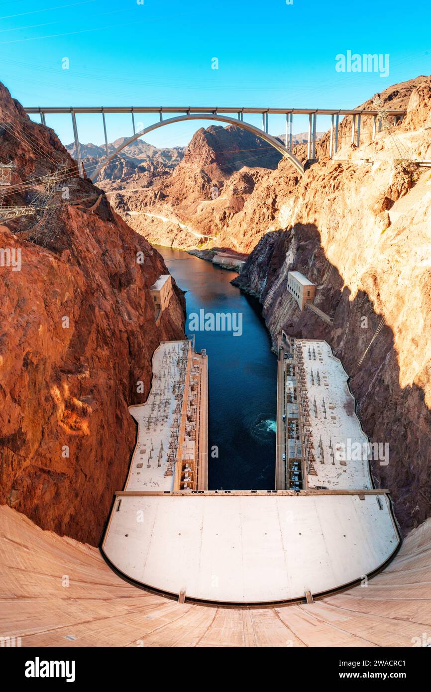 Aerial View, Hoover Dam Las Vegas, Nevada, USA Stock Photo - Alamy