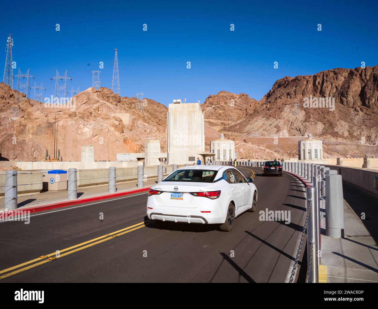 Cars crossing Hoover Dam Las Vegas, Nevada, USA Stock Photo - Alamy