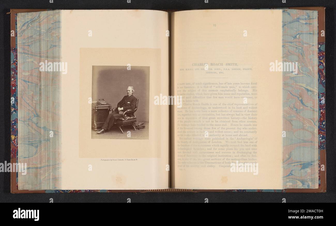Portret van Charles Roach Smith, Ernest Edwards, c. 1856 - in or before ...