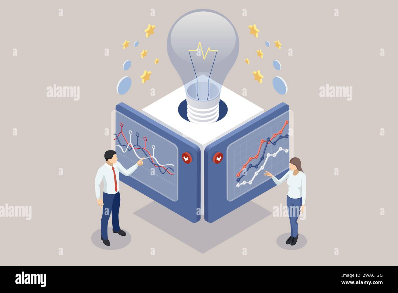 Business team collaboration discussing working analyzing with financial ...