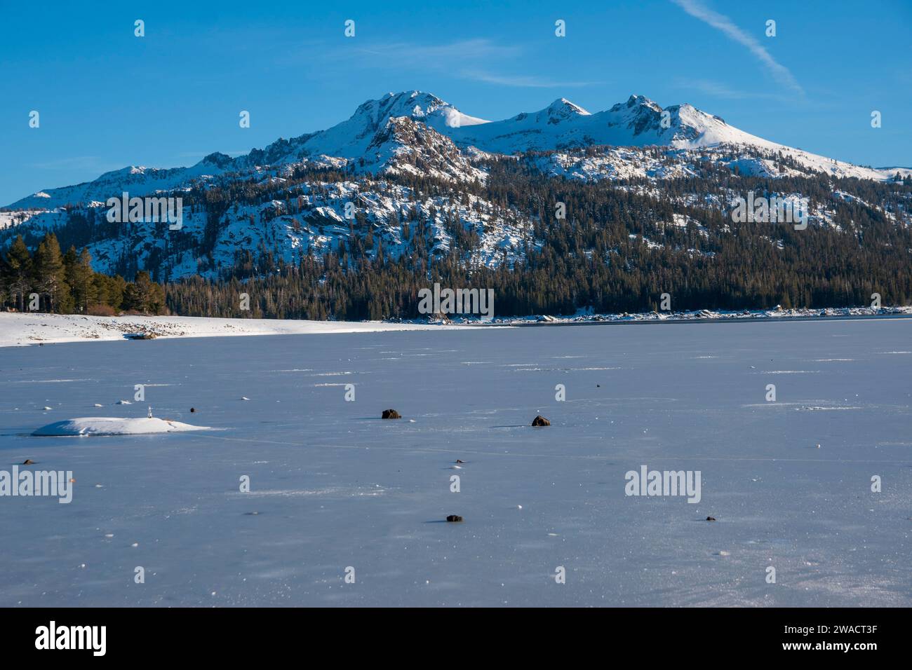 Caples Lake is a reservoir near Kirkwood along State Route 88 in the ...