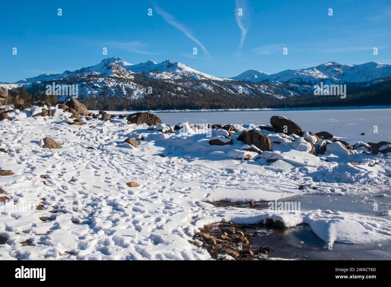 Caples Lake is a reservoir near Kirkwood along State Route 88 in the ...