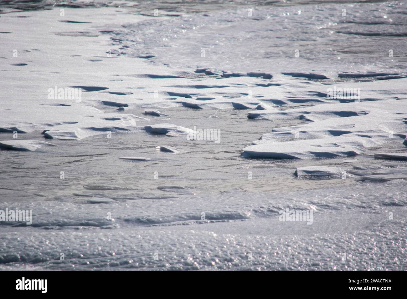 Many lakes in the Sierra Nevada in California freeze in the winter ...