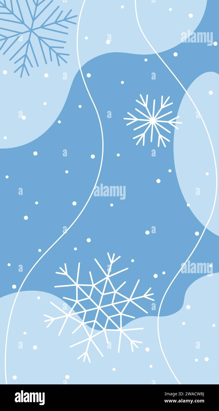 Winter snowflakes background. Fashion show flyers, light banners with ...