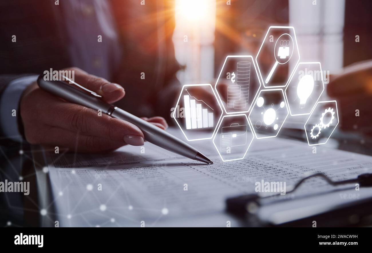 completing a business company personal information checklist form Stock ...