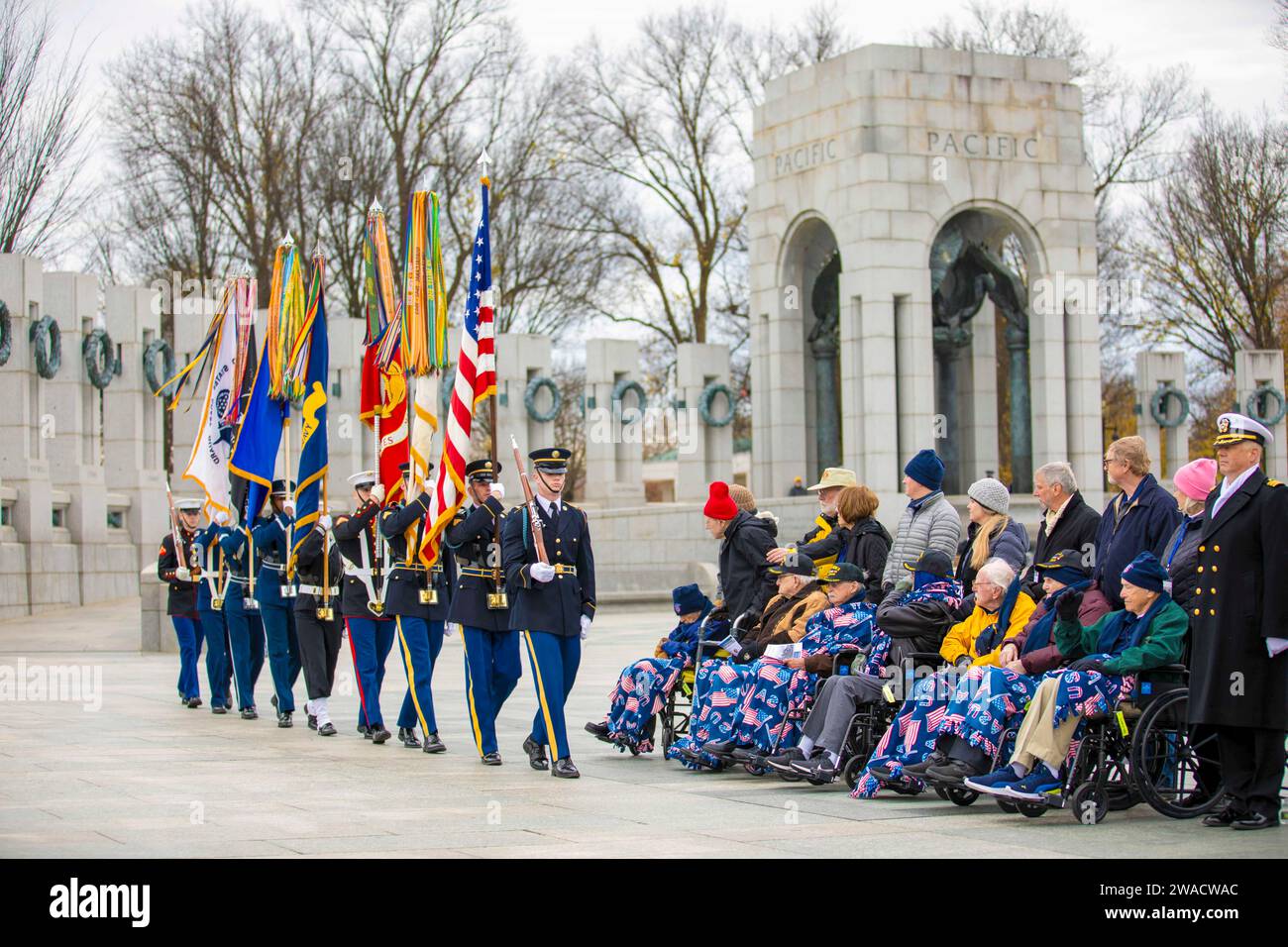December 7, 2023 - National WWII Memorial, District of Columbia, USA ...