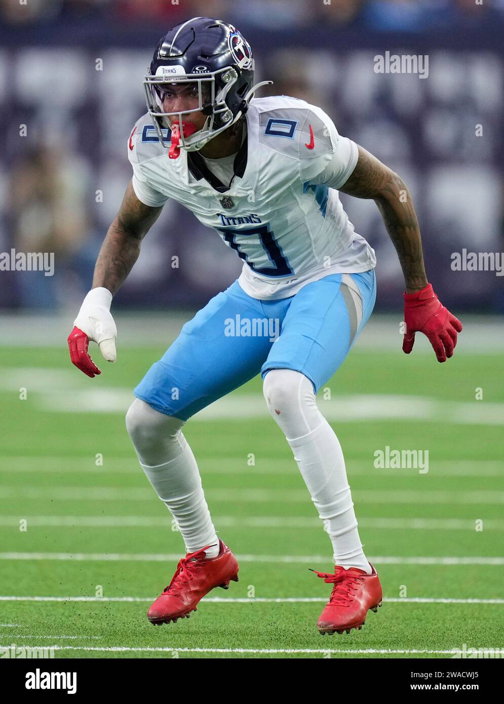 Tennessee Titans cornerback Sean Murphy-Bunting (0) plays against the ...
