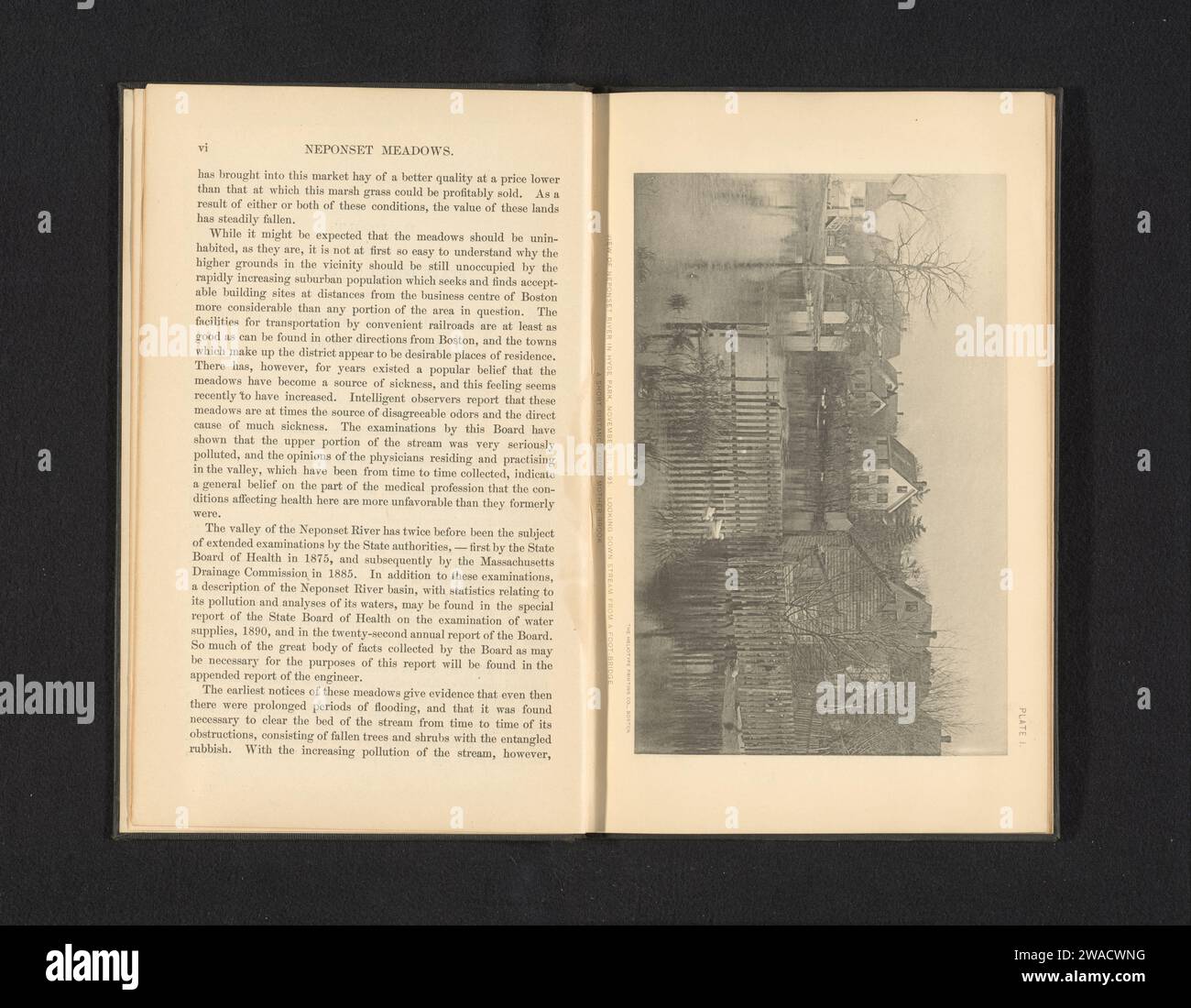 View of Neponset River in Hyde Park, November 30, 1895, anonymous, 1895 ...
