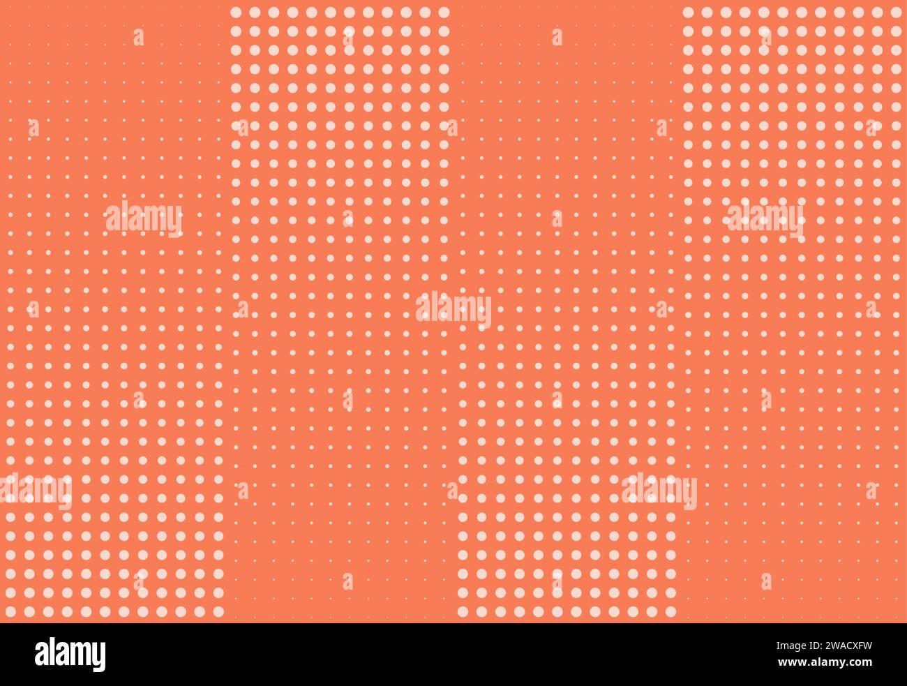 Abstract minimal geometric background with dots. Apricot Crush. Trendy ...