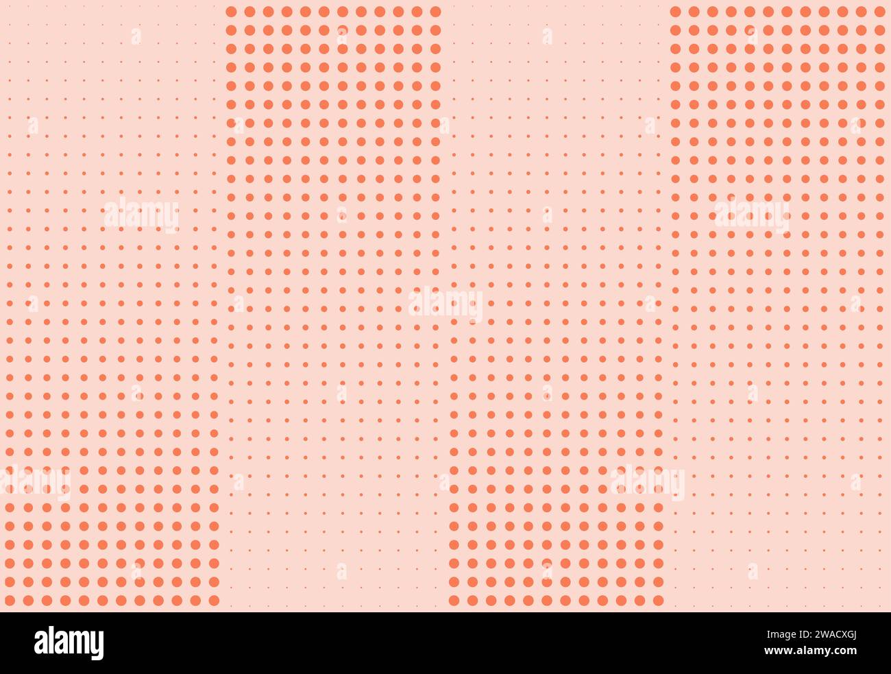 Abstract minimal geometric background with dots. Apricot Crush. Trendy ...