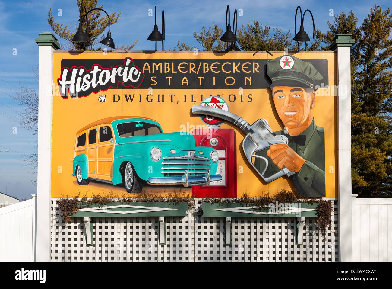 Dwight, Illinois - United States - January 2nd, 2024: Roadside ...