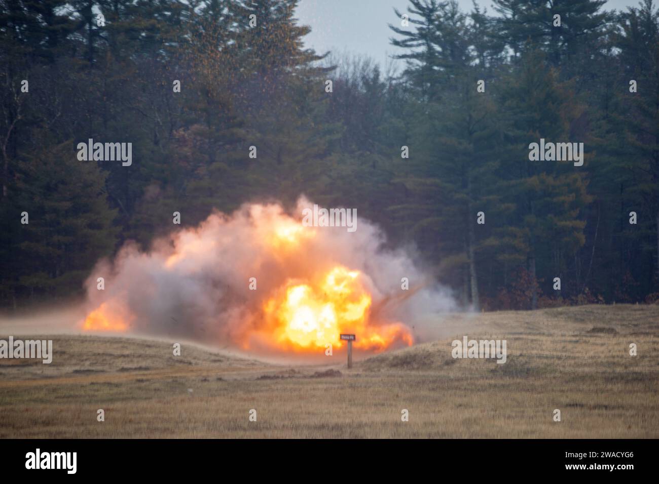 A shape charge set by Soldiers of 3rd Brigade Engineer Battalion, 340th ...