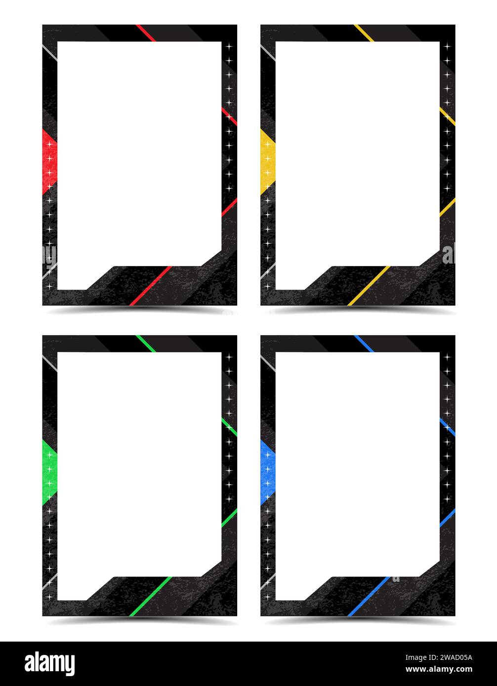 Id card template design hi-res stock photography and images - Alamy