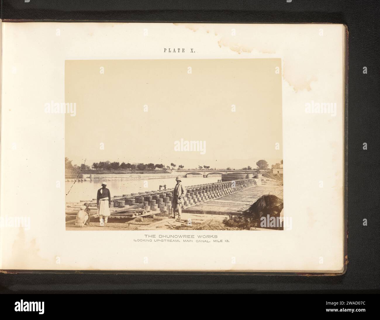 View of waterworks at a cross of the Ganges with another river, Thomas ...