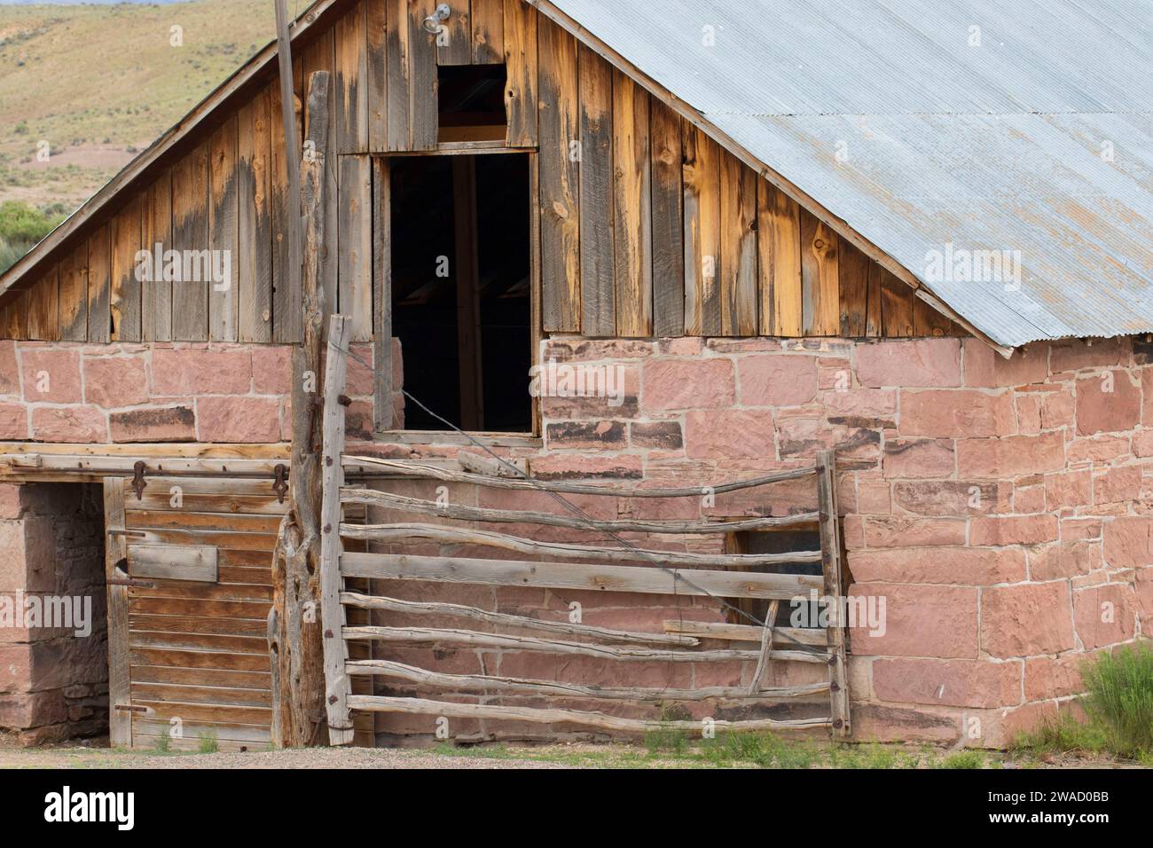 Ranch barn at Headquarters, Sheldon National Wildlife Refuge, Nevada ...