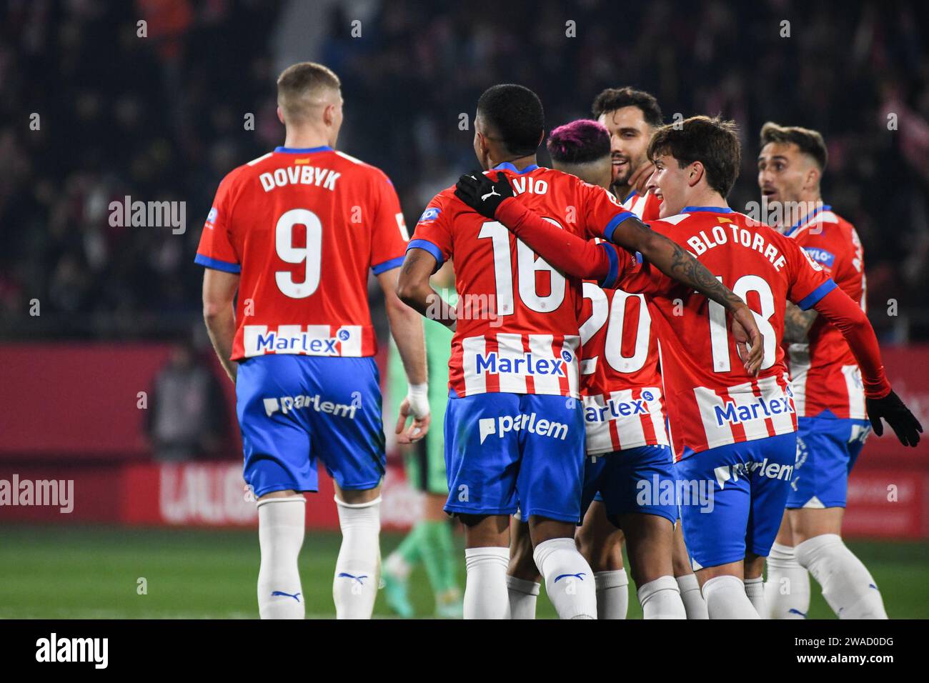 Girona, Girona, Spain, Spain. 3rd Jan, 2024. Match between Girona FC and Club Atlético de Madrid ...