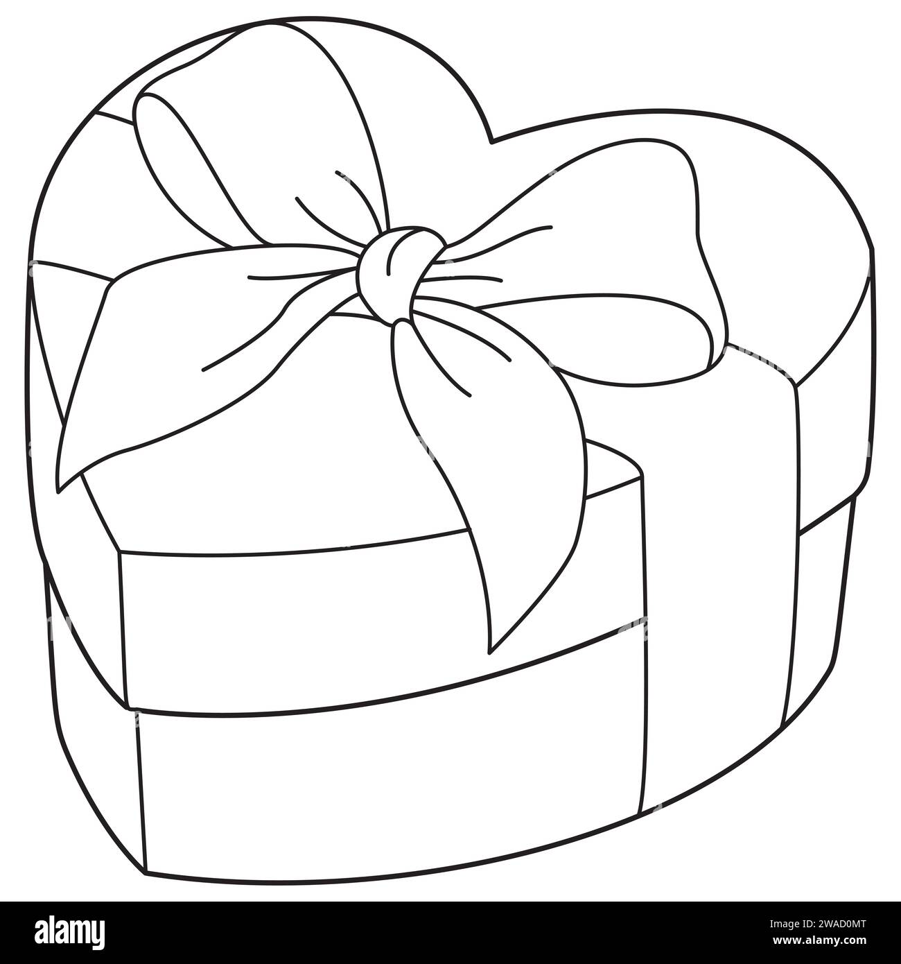Gift package coloring page hi-res stock photography and images - Alamy
