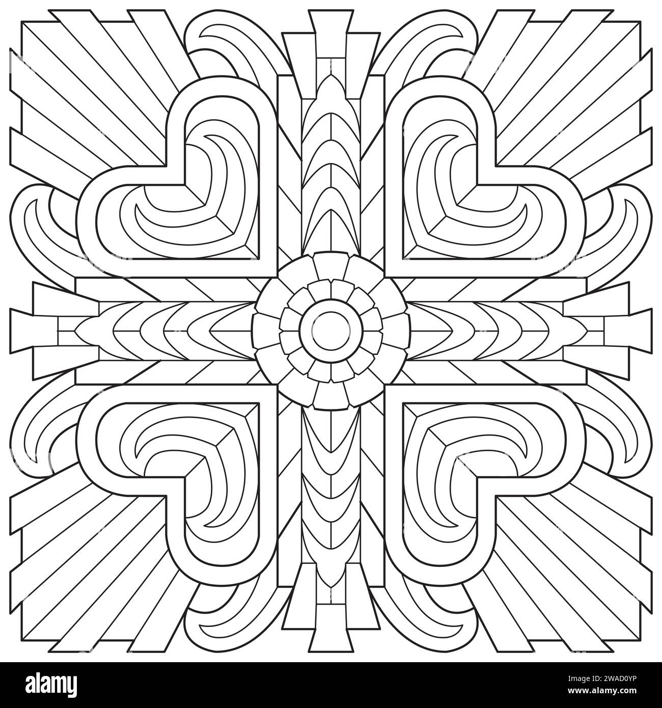 Line pattern design.Black and white seamless linear vector ...