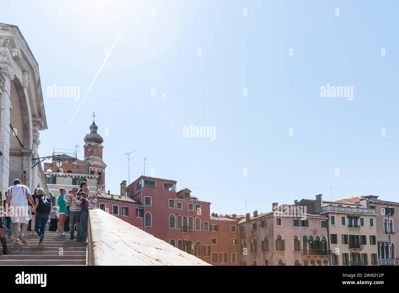 Venice Italy - May 10 2011; Views of people standing, conversing and ...