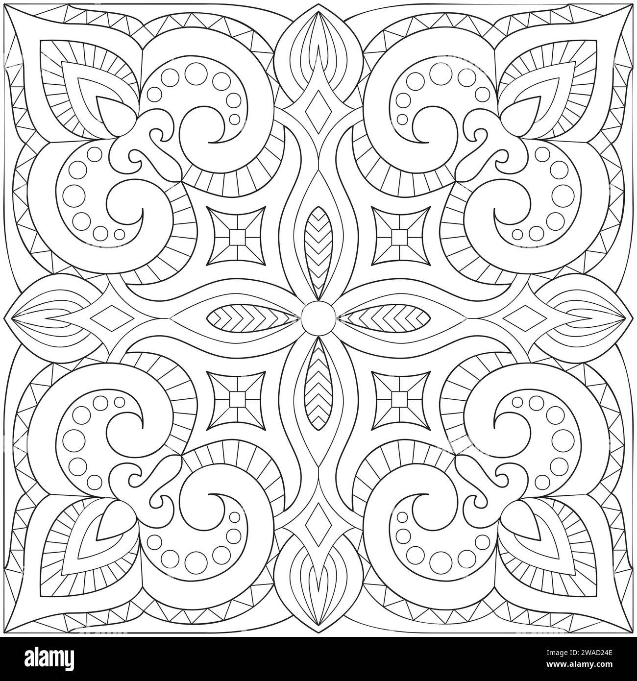 Line pattern design.Black and white seamless linear vector ...