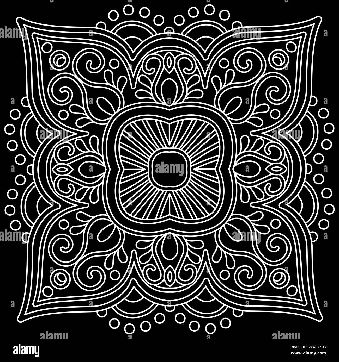 Line pattern design.Black and white seamless linear vector ...