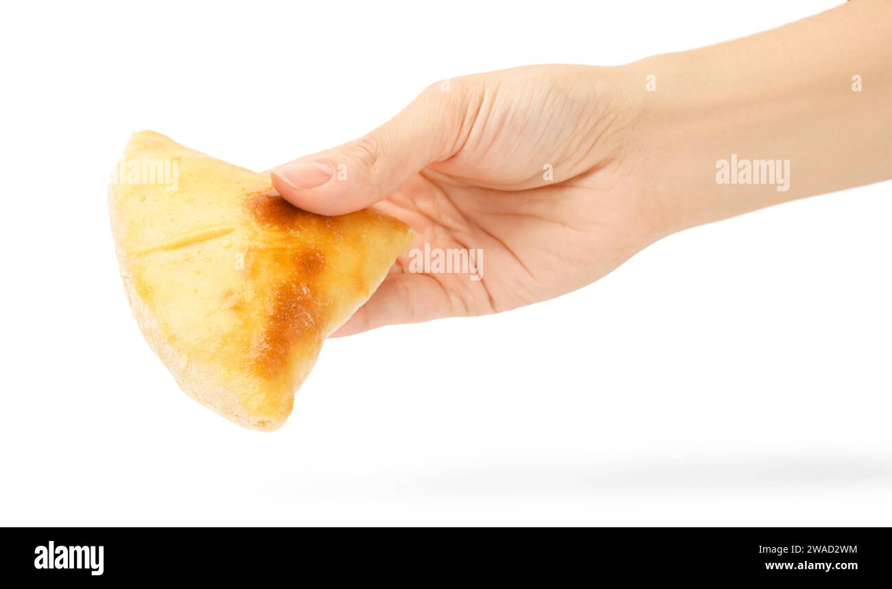 Samosa hand hi-res stock photography and images - Alamy