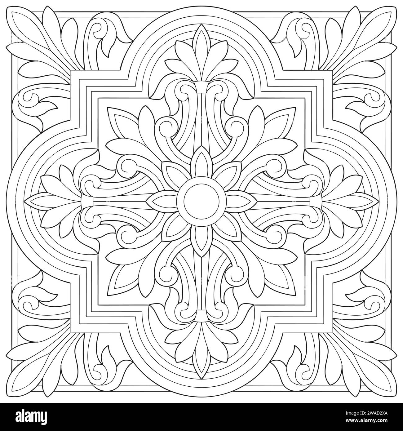 Line pattern design.Black and white seamless linear vector ...