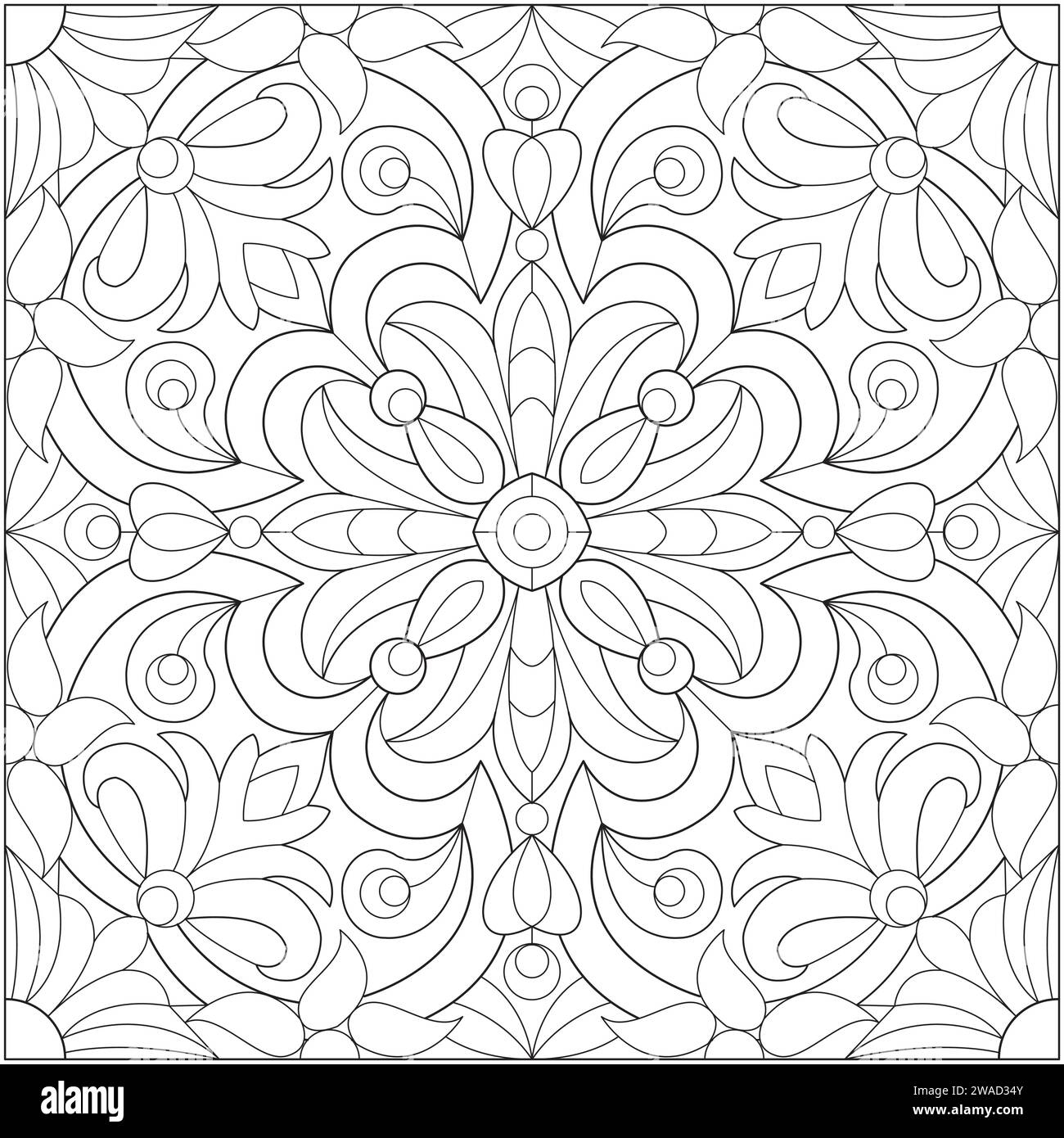 Line pattern design.Black and white seamless linear vector ...