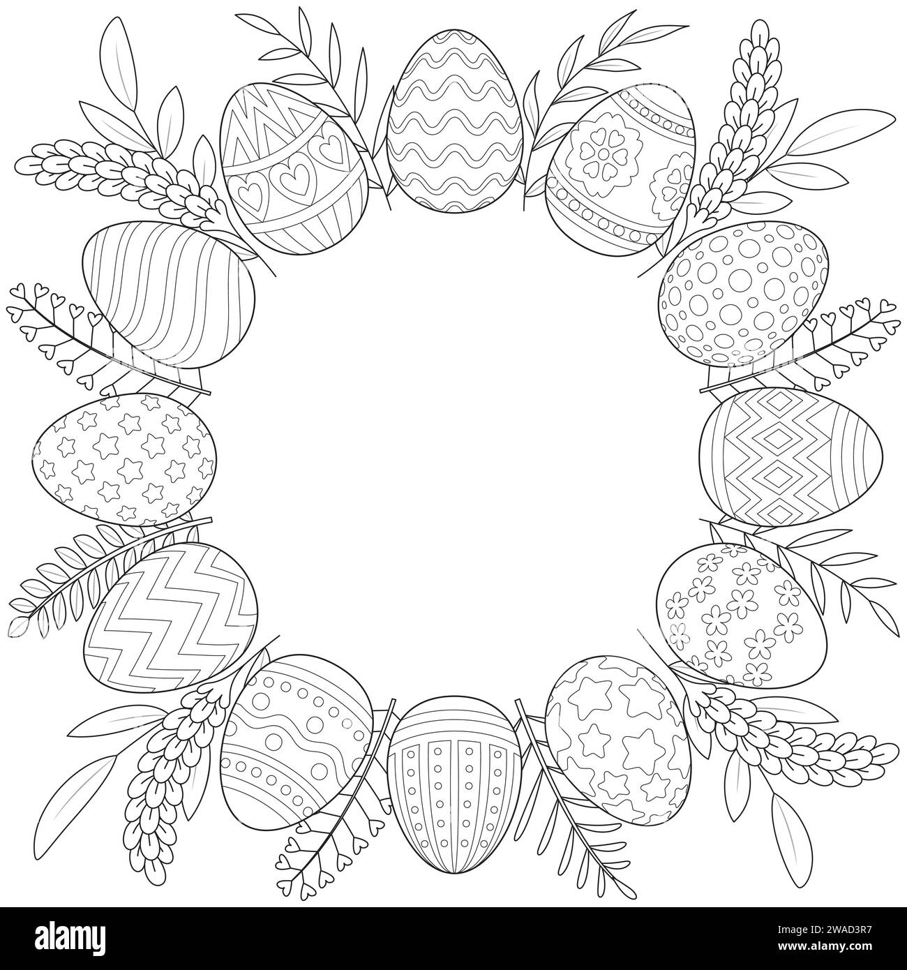 Chickens coloring page hi-res stock photography and images - Alamy
