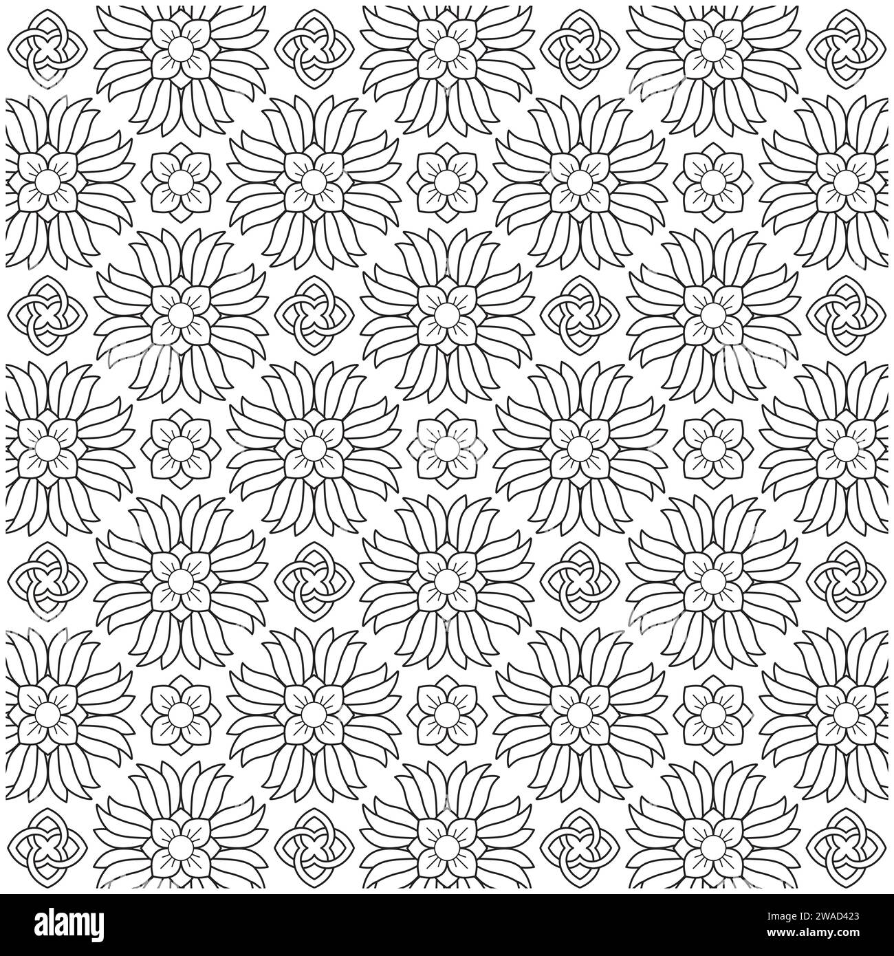 Line pattern design.Black and white seamless linear vector ...