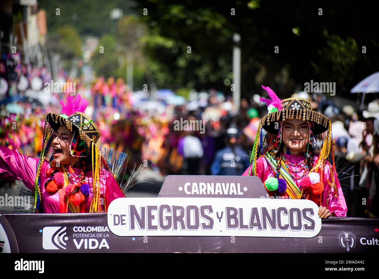 Pasto, Colombia. 03rd Jan, 2024. during the Canto a la Tierra artistic ...