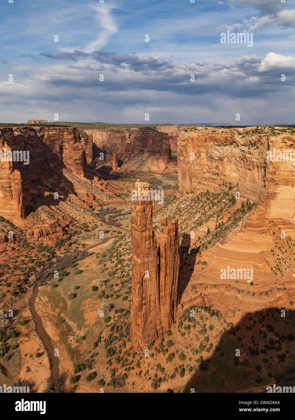 USA, Arizona, Spider Rock, Spider rock in Canyon de Chelly National ...
