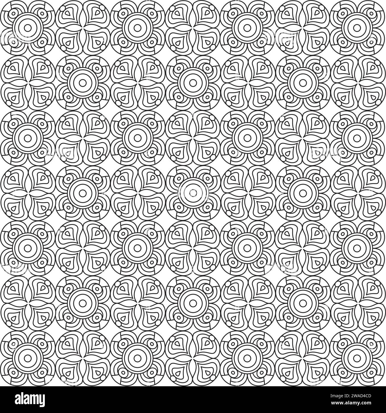 Line pattern design.Black and white seamless linear vector ...