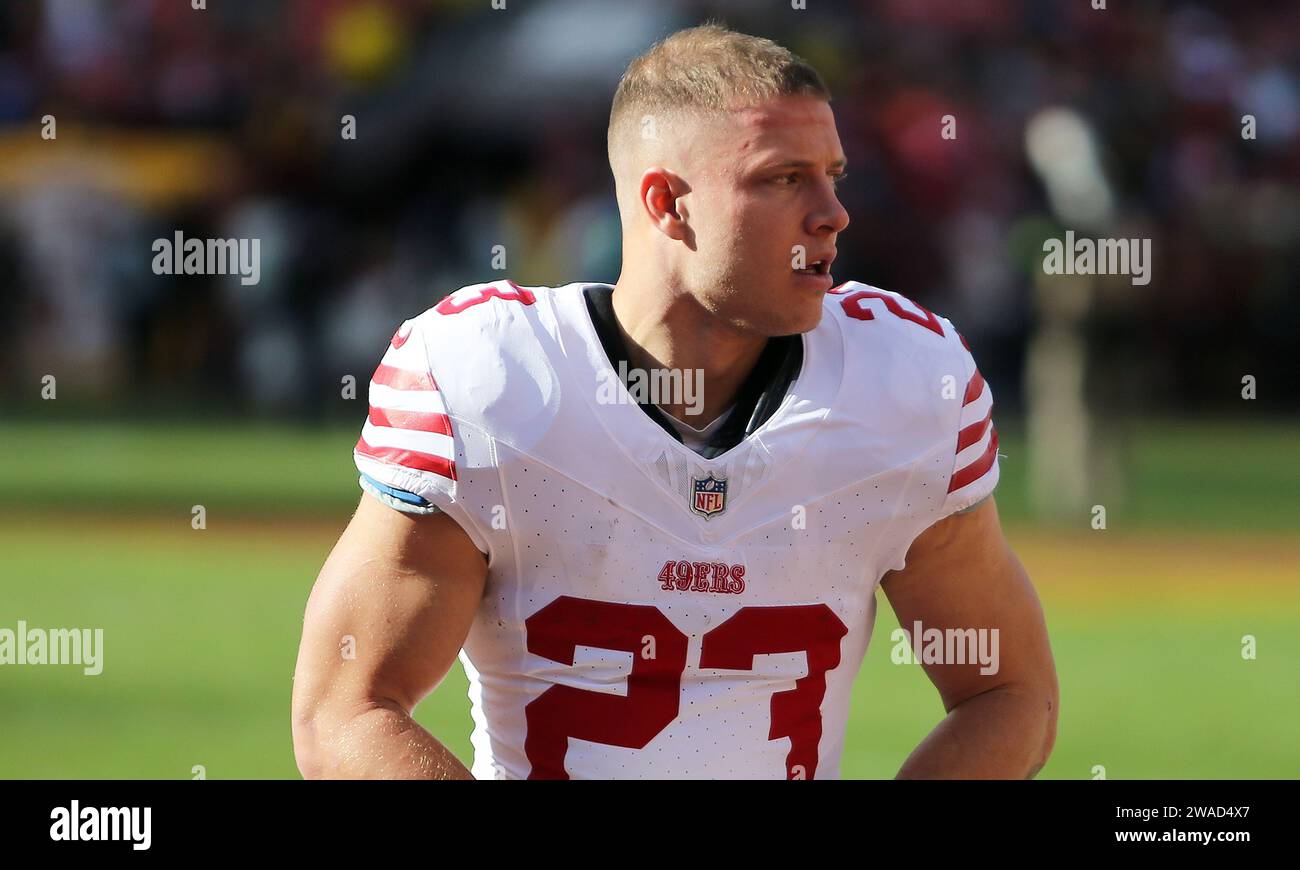 San Francisco 49ers running back Christian McCaffrey (23)pictured ...