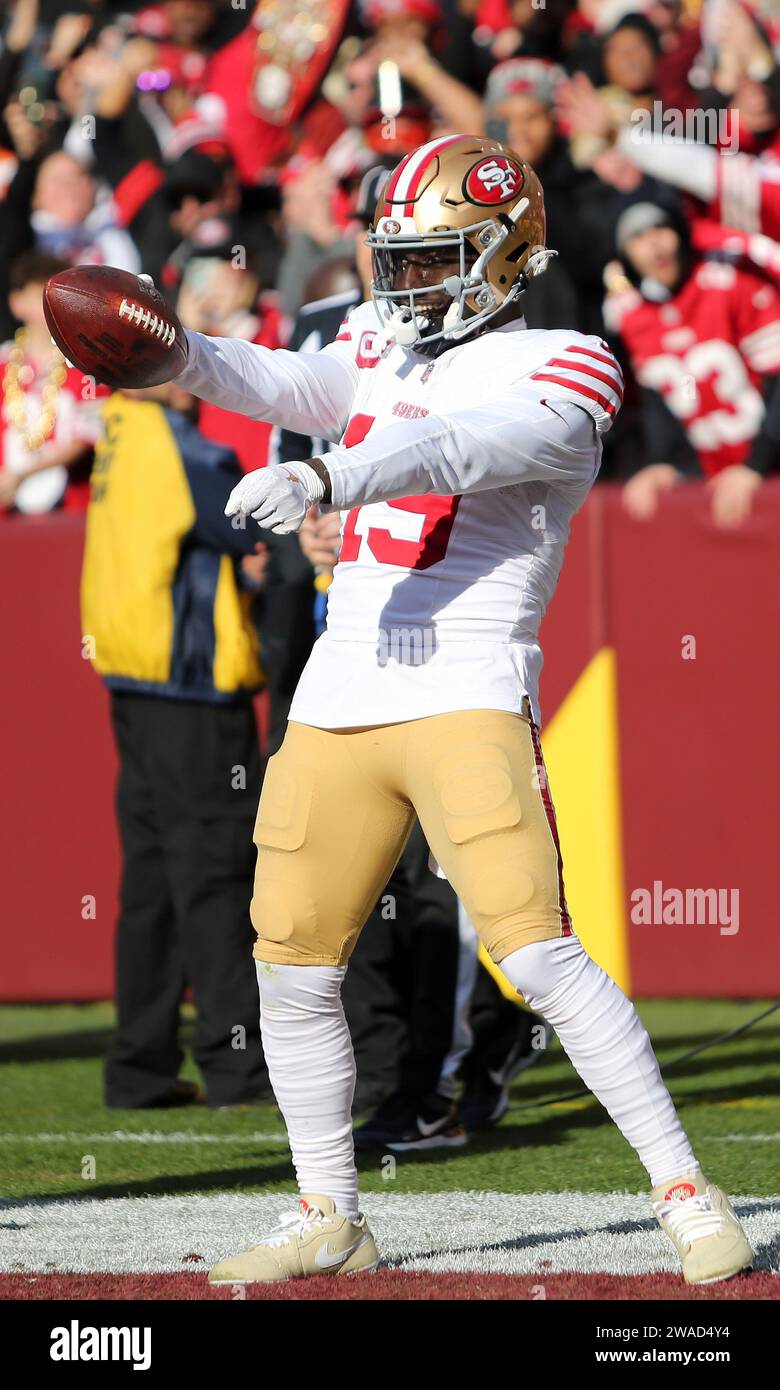 San Francisco 49ers wide receiver Deebo Samuel (19) celebrates during ...