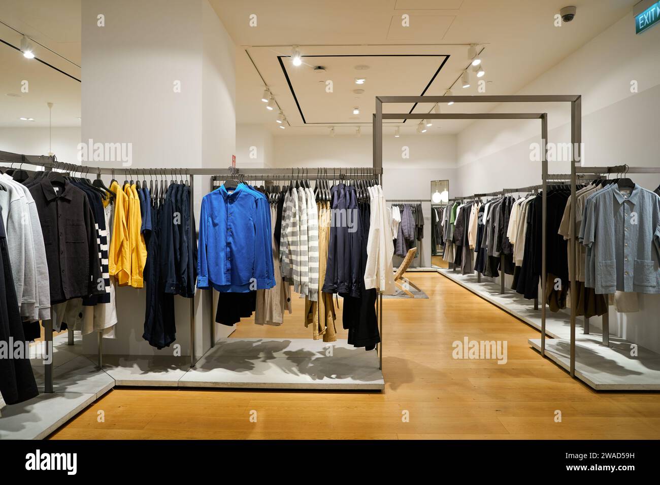SINGAPORE - NOVEMBER 05, 2023: interior shot of COS store in the ...