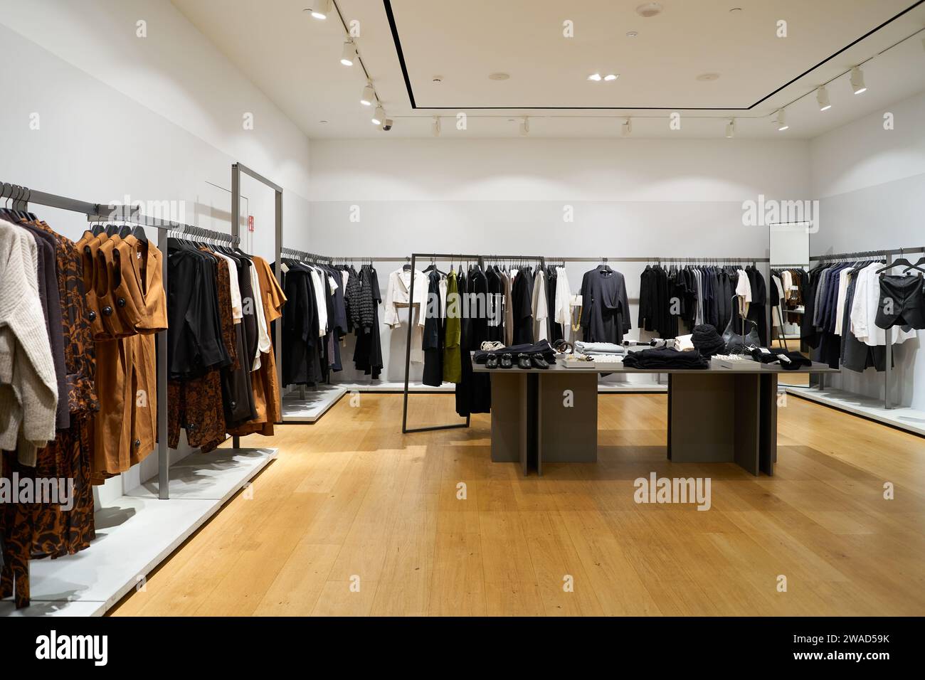 SINGAPORE - NOVEMBER 05, 2023: interior shot of COS store in the ...