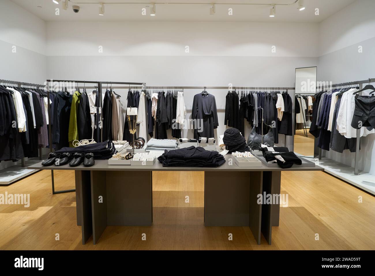 SINGAPORE - NOVEMBER 05, 2023: interior shot of COS store in the ...
