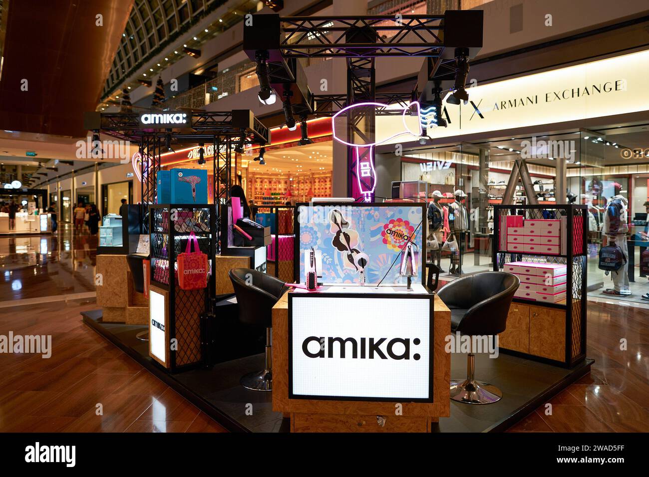 SINGAPORE - NOVEMBER 05, 2023: amika professional styling tools ...